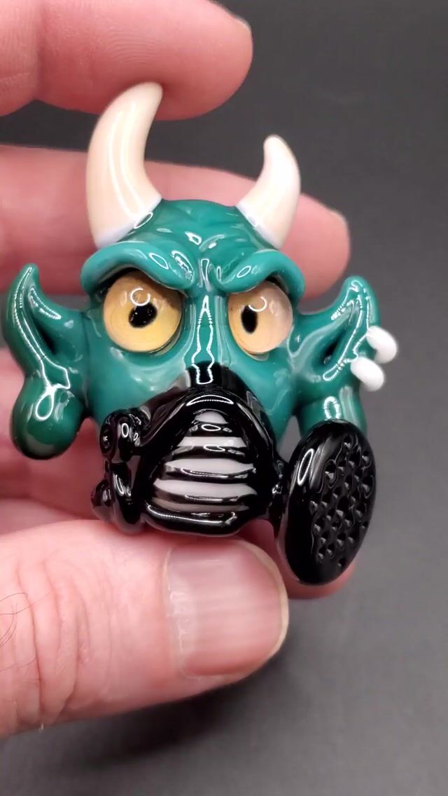 Gas mask demon | Shop Glass Dimensionz on GlassPass