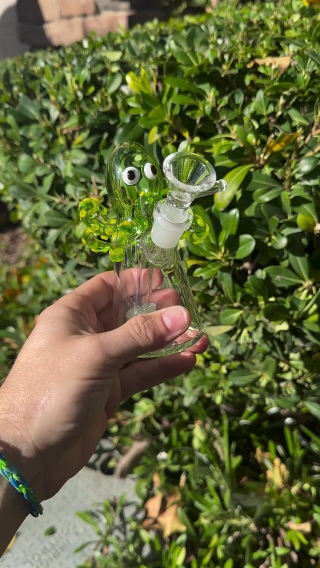 Mini Green Octopus Dab Rig | Shop Dab Rigs on GlassPass